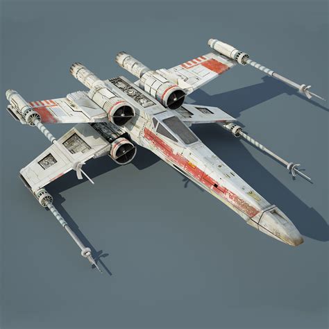 3ds Max Star Wars X Wing Starfighter