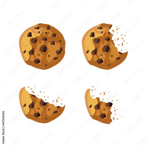 Bitten Cookie Vector
