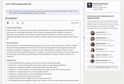 linkedin adds ai generated job descriptions digital marketing blog