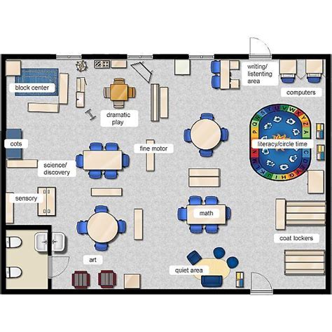 Floor Plan Of An Ecd Classroom