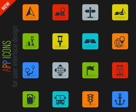 Premium Vector Navigation Icon Set