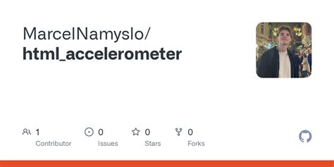 Github Marcelnamyslo Html Accelerometer