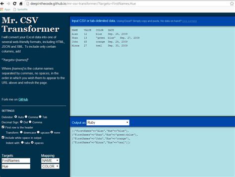 Data Transformation Tool Built For The 2014 Open Houston Hackathon