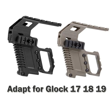 Tactical Pistol Carbine Kit Glock Rail Base Loading Device For Glock 17 18 19 Airsoft Military