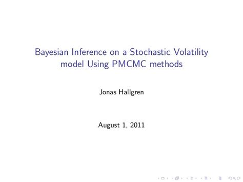Bayesian Inference On A Stochastic Volatility Model Using Pmcmc Metho