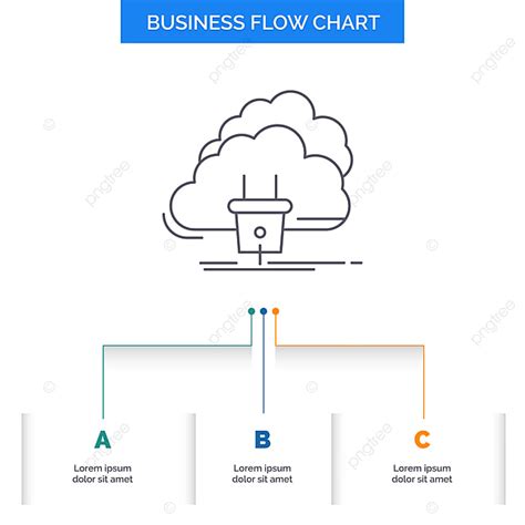 Cloud Connection Energy Network Power Business Flow Chart De Background Blue Bright PNG And