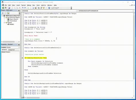 Vba Change Visual Basic Editor Settings Programmatically Font Colors Stack Overflow