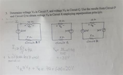 Solved Determine Voltage Vp In Circuit P And Voltage Vo In Chegg Com