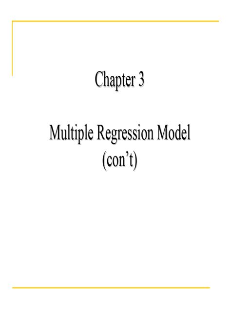 regression model pdf ordinary least squares linear regression
