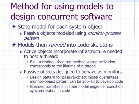 Ppt Concurrencysynchronization Using Uml State Models Powerpoint