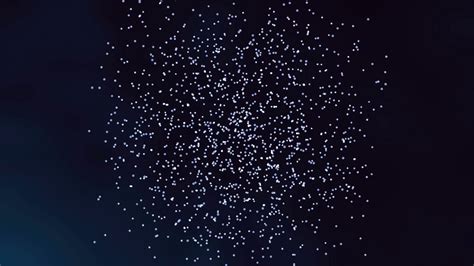3d Cube Shape Of Particles Moving Rotating Stock Motion Graphics Sbv