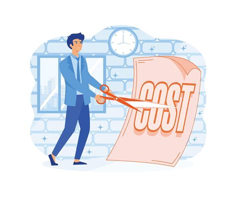 Businessman Cutting Cost Cost Reduction Cost Cutting And Efficiency