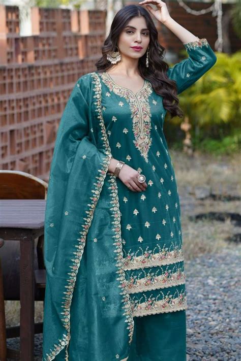 Ramsha R 1229 E To H Beautiful Readymade Simmer Pakistani Suit