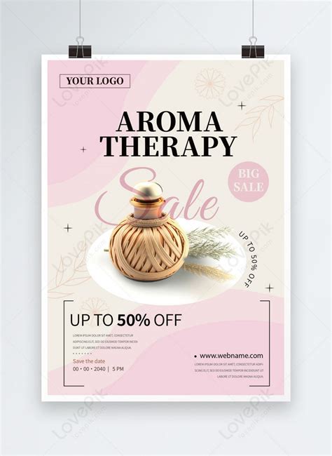 아로마 테라피 핑크 그라데이션 크리 에이 티브 포스터 이미지 사진 469155983 무료 다운로드