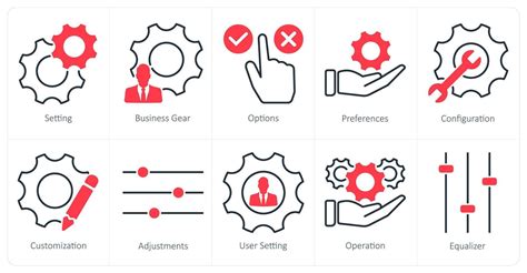 A Set Of 10 Settings And Configuration Icons As Setting Business Gear Options 46398487 Vector