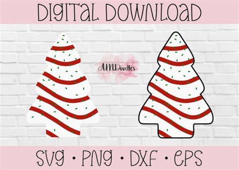 Christmas Tree Cake Svg Png Digital Download Diy Cut File Sublimation Christmas Tree Cake Svg Png Digital Download Diy Cut File Sublimation