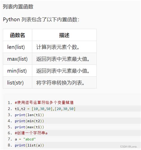 Educoderpython3 1第1关：列表及操作任务描述 本关任务学习列表的定义和表示了解列表的相关操作。 相关知识 为了完 Csdn博客