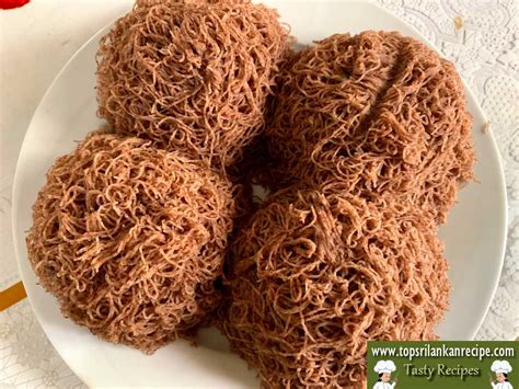 Make String Hoppers Homemade Recipe Red Rice Flour Plain Flour