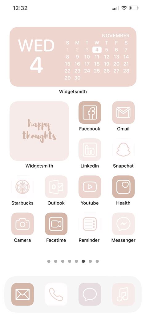Soft And Airy Nude Apple IPhone Ios Icons Pack Personalised Aesthetic Clean Neutral Beige