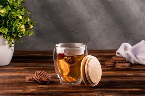 Чашка скляна 350мл з подвійним дном та бамбуковою кришкою Id 1733862222 цена 171 ₴ купить