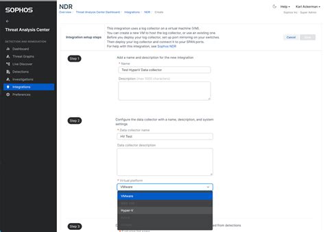 How To Generate A Data Collector Ova For Hyper V Deployment Sophos Ndr Wiki Sophos Ndr