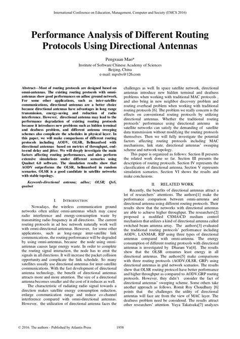 Pdf Performance Analysis Of Different Routing Protocols Using