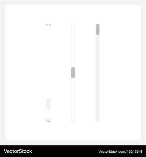 vertical scrollbar ui element royalty free vector image