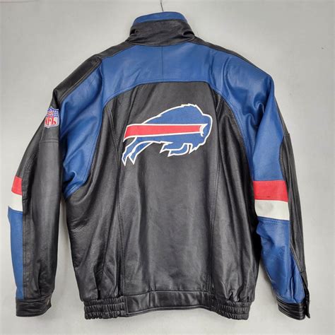 Vintage Nfl Buffalo Bills Football Leather Jacket Maker Of Jacket