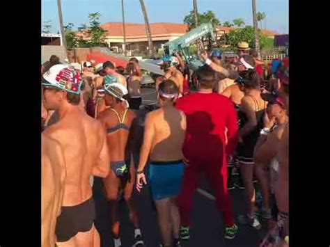 2017 - Start Area Underpants Run - Ironman Hawaii (3) - YouTube