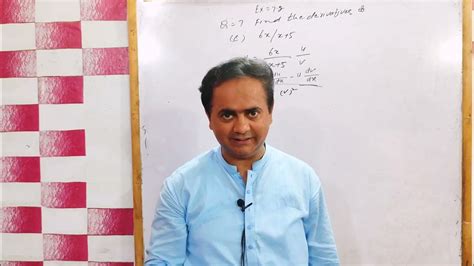 Alpha Chiang Mathematical Eco Exercise 7 2 Qno7 Part B Find The Derivatives Urdu Hindi