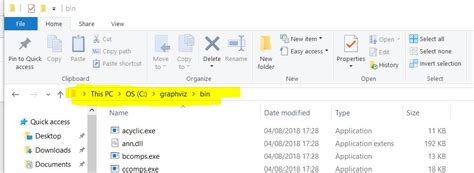 windows graphviz reports not finding executables although they are in