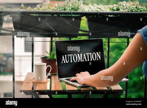 Word Writing Text Automation Business Photo Showcasing Automatically Controlled Operation Of An