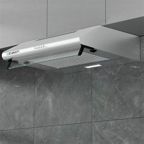 Devanti 600mm Range Hood 60cm Rangehood Kitchen Canopy Led Light