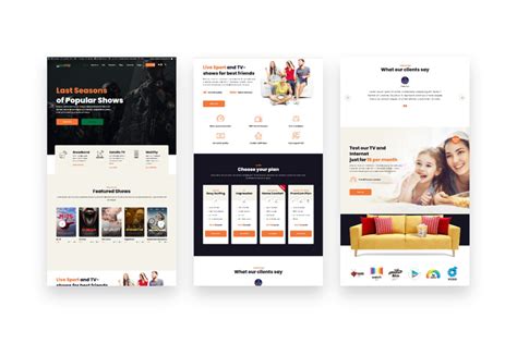 Iptv Website With Wp Bakery Builder Behance