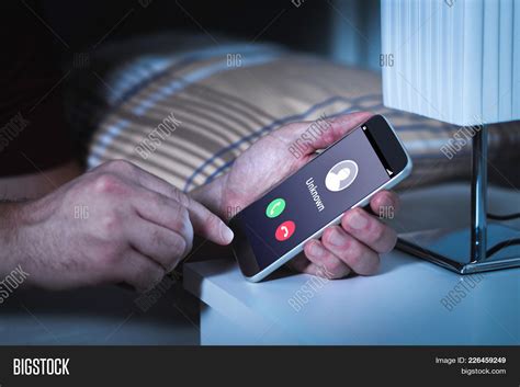 unknown number calling image and photo free trial bigstock