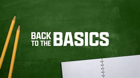 Back To The Basics Three Simple Rules For Everyday Living