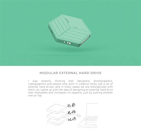 Modular External Hard Drive On Behance