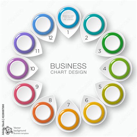 Business Chart Step Process Vector Graphics Stock Vector Adobe Stock