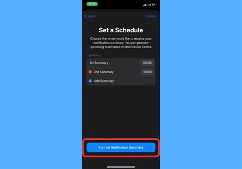 Ios How To Set Up And Schedule A Notification Summary Dignited