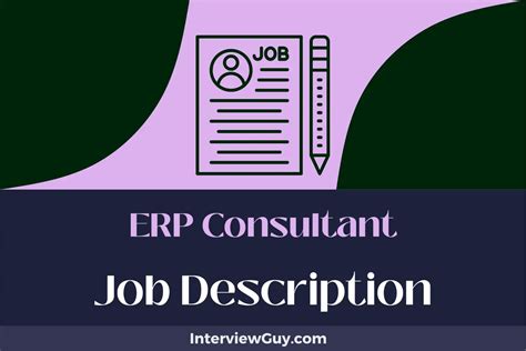 Erp Consultant Job Description [updated For 2025]