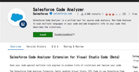 Salesforce Code Analyzer Beta Visual Studio Code Extension｜oms