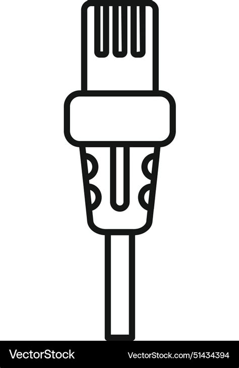 Icon Of An Ethernet Cable Plug Royalty Free Vector Image