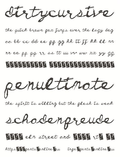 DirtyCursive Font