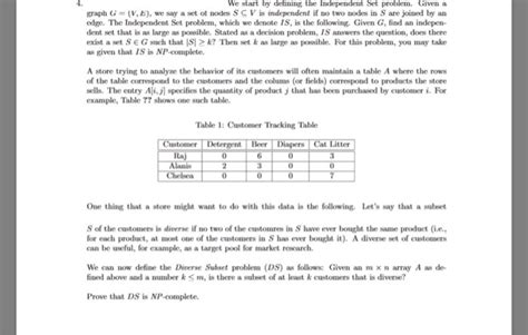 Solved We Start By Defining The Independent Set Problem