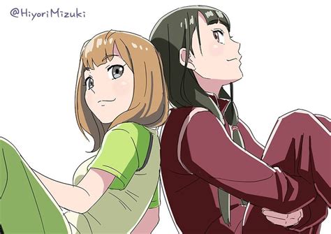 Miyake Hinata And Kobuchizawa Shirase Sora Yori Mo Tooi Basho Drawn