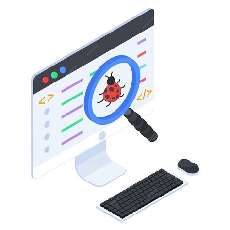 Premium Vector Process Of Debugging Software