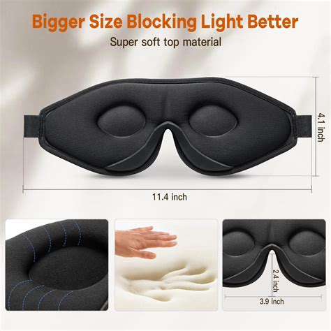 Buy Sleep Mask For Side Sleeper Yfong 3d Contoured Eye Mask Blocking Lights Sleeping Mask For