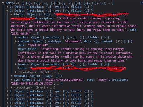 Javascript Contentful API With React How To Get Specific Fields From