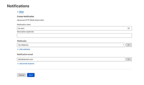 Configure Advanced Ddos Alert On Cloudflare