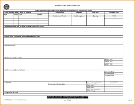 8d Report Template Excel Download 3 Templates Example Templates Example